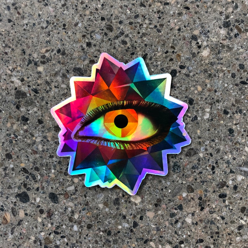 Hologram Sticker - Etsy
