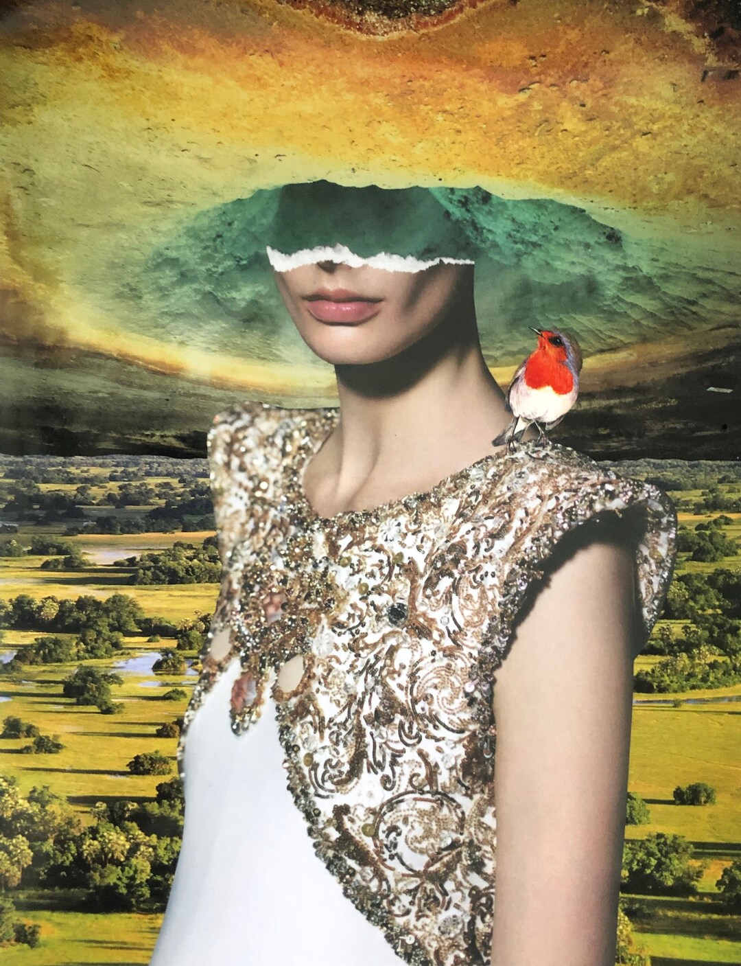 Isolation Series Portrait * Paper Collage Art Print * 8.5 X 11 * by ...