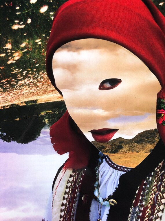 Isolation Series Paper Collage Art Print 8.5 X 11 by | Etsy