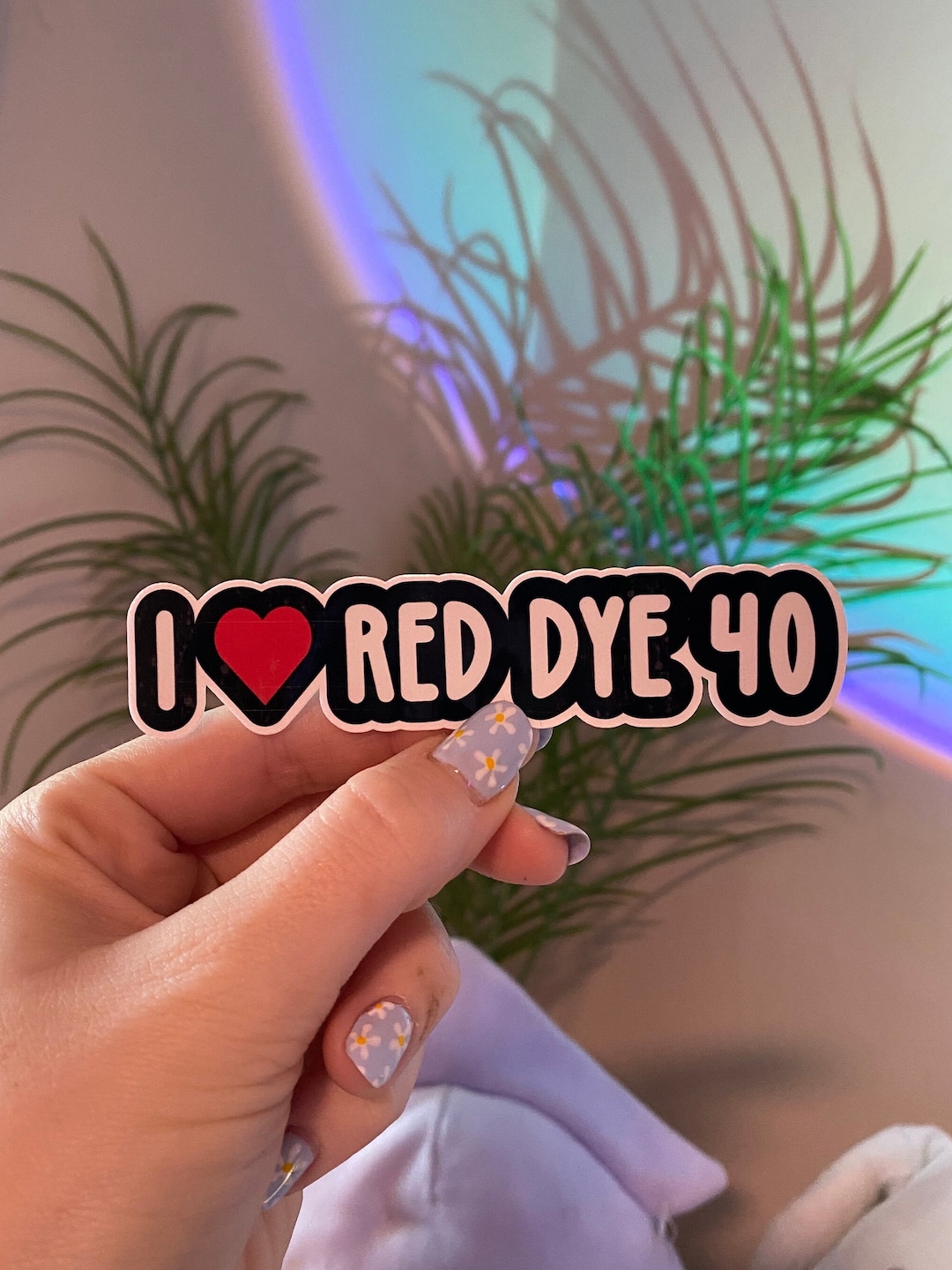 I Heart Red Dye 40 Vinyl Sticker 2 Pack - Etsy