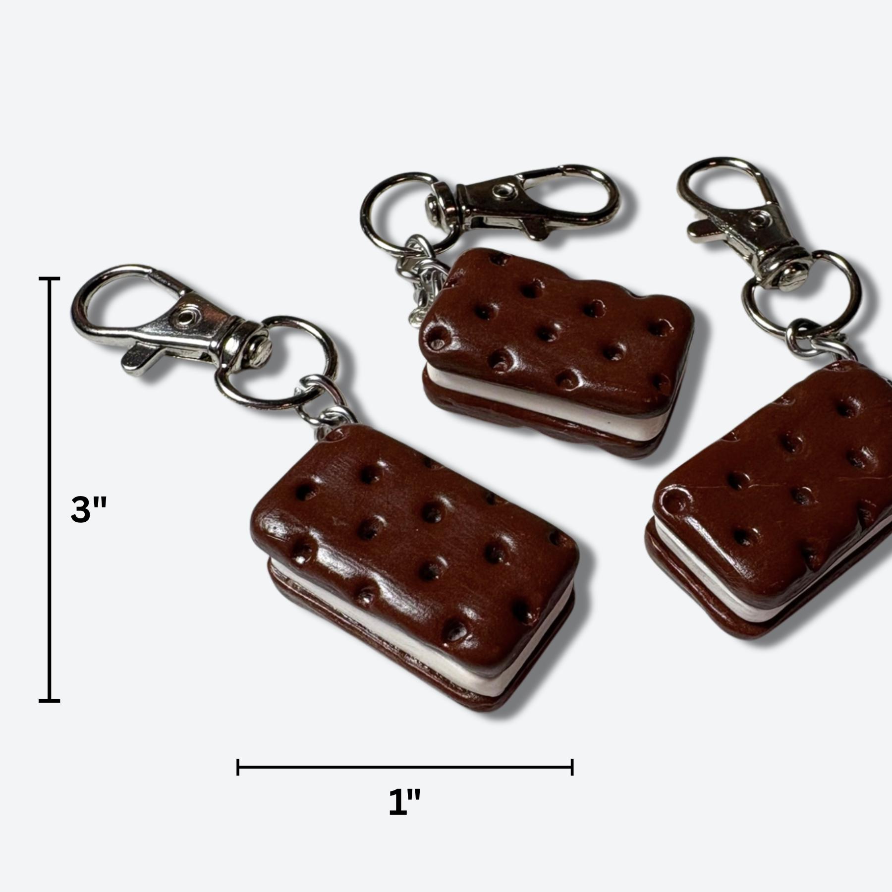 Ice Cream Sandwich Keychain Bag Charm - Etsy