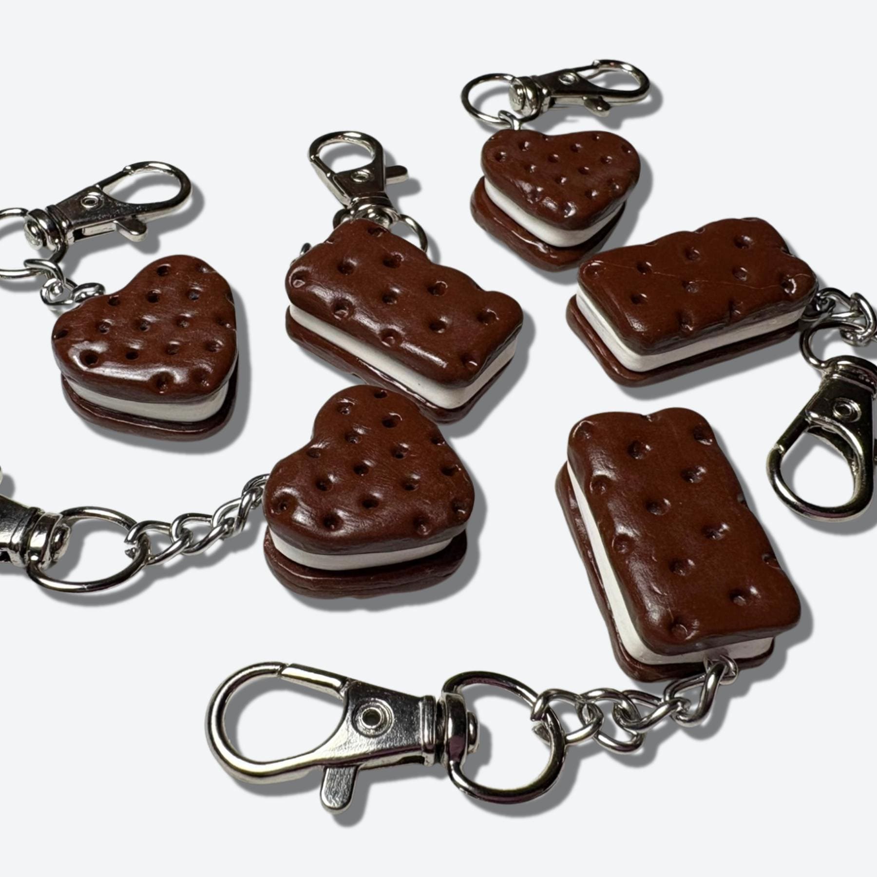 Ice Cream Sandwich Keychain Bag Charm - Etsy