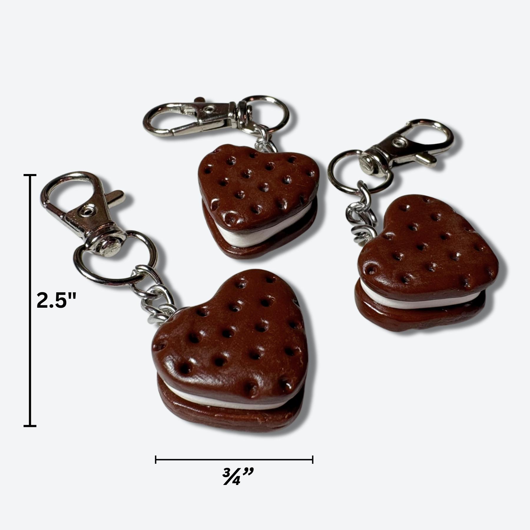 Ice Cream Sandwich Keychain Bag Charm - Etsy