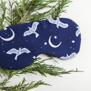 Moon Sleep Mask, Raven Sleeping Mask, Eye Mask, Self Care, Travel Gift ...