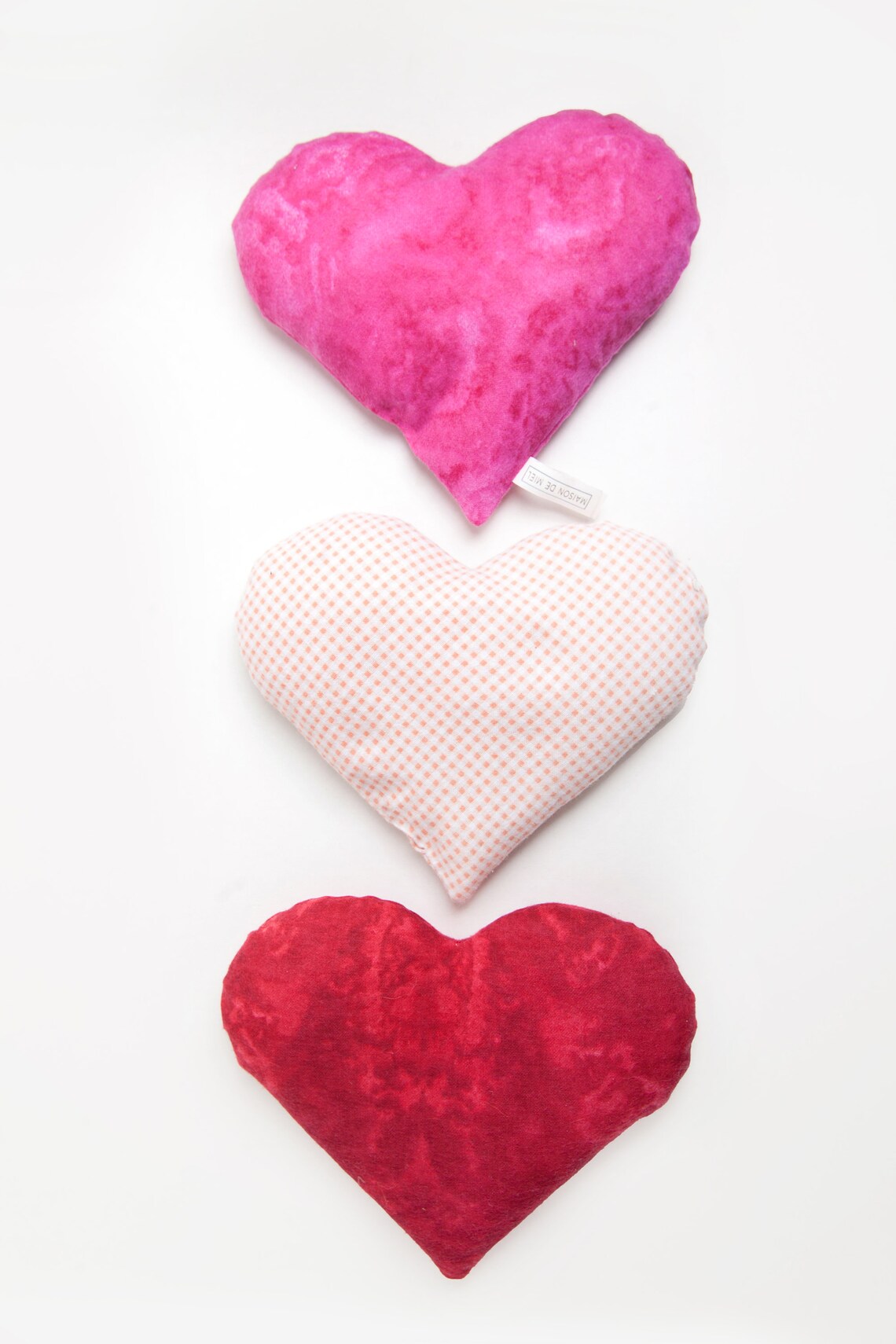 Heart Rice Bag, Heating Pad, Pink Red Microwaveable Reusable Heat Bag ...