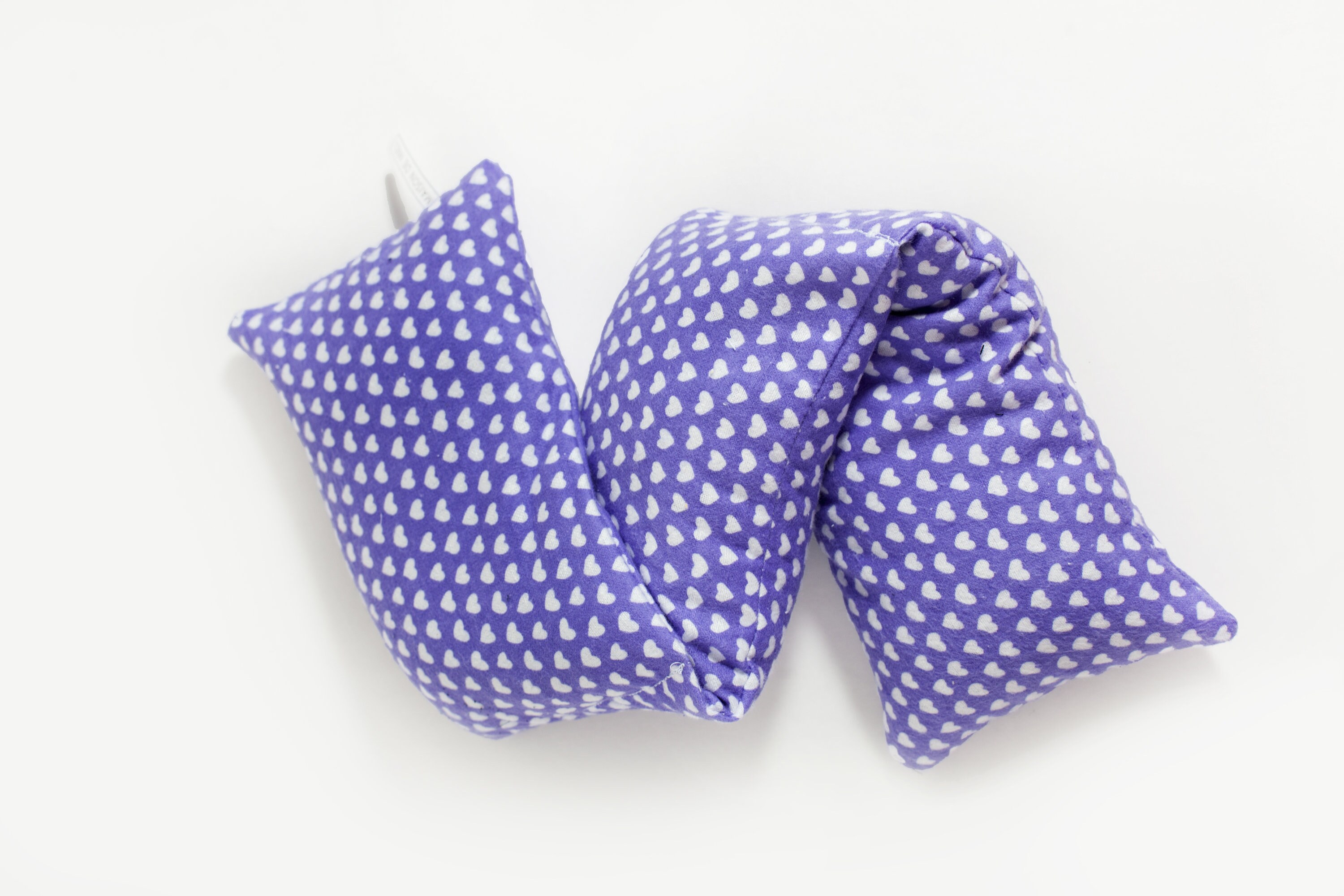 Lavender Heating Pad Rice Bag Heart Heat Pack Self Care - Etsy