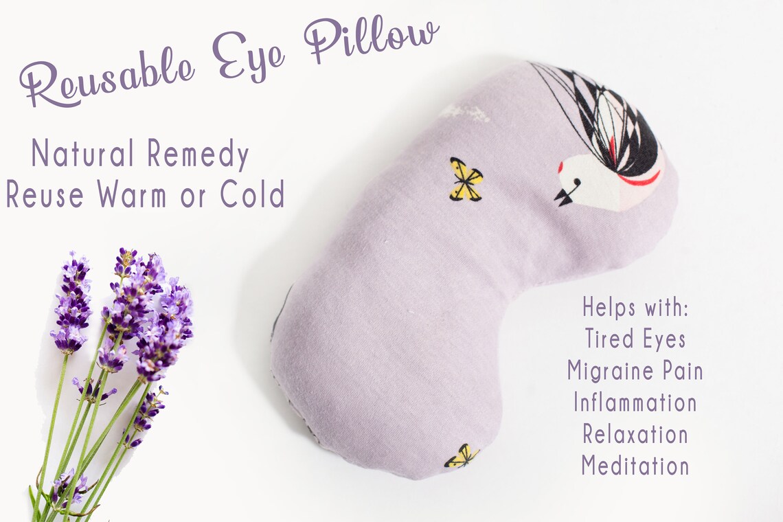 Organic Eye Pillow Self Care Gift Herbal Pillow Hot Cold - Etsy
