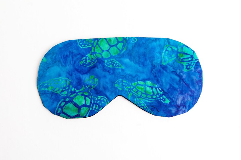 Sea Turtle Sleep Mask Blue Eye Sleeping Adjustable Cotton - Etsy