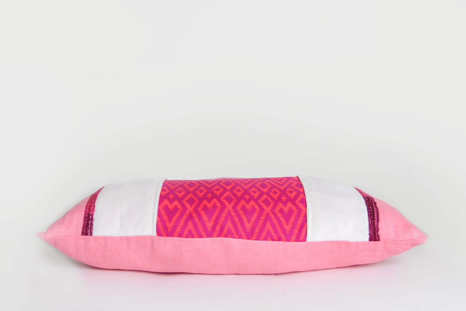 Bright Pink Bedroom Pillow Long Pillow Lumbar Boho Body - Etsy