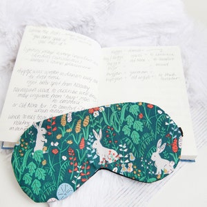 Rabbit Sleeping Mask, Sleep Mask, Sleep Aid, Organic Cotton, Traveler ...