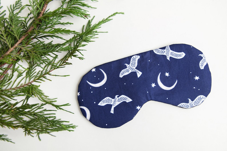 Moon Sleep Mask, Raven Sleeping Mask, Eye Mask, Self Care, Travel Gift ...