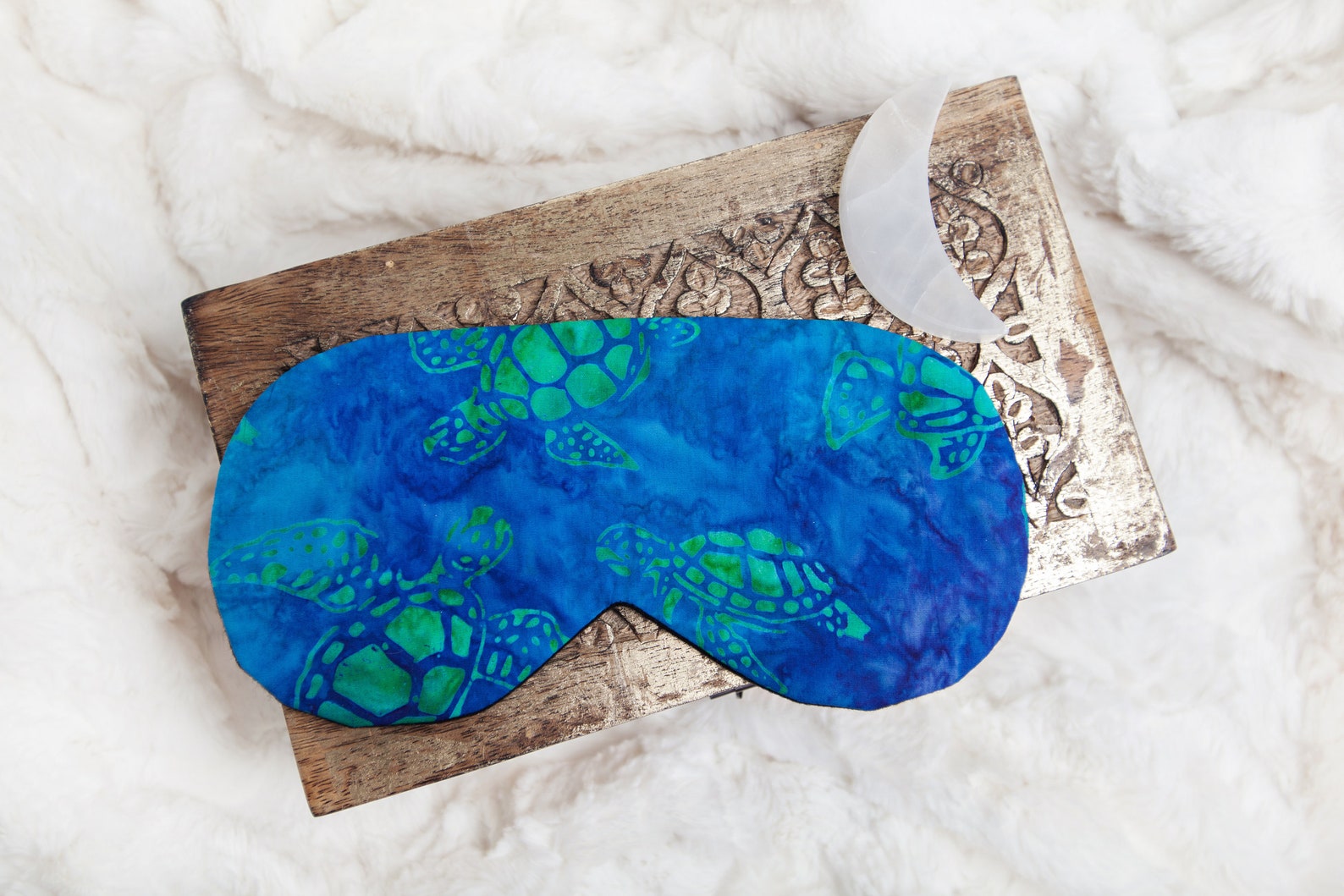 Sea Turtle Sleep Mask Blue Eye Sleeping Adjustable Cotton - Etsy