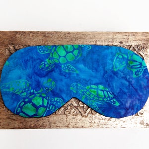 Sea Turtle Sleep Mask, Blue Eye Sleeping, Adjustable Cotton, Sleep Aid ...