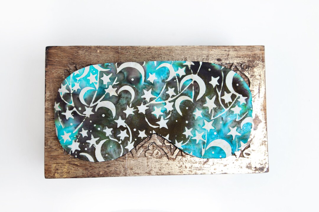 Moon Star Sleeping Mask Cotton Eye Mask Adjustable Sleeping - Etsy UK