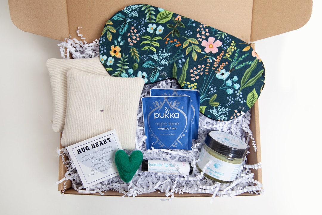 Custom Sleep Mask Gift Box, Fall Asleep Gift Set, Lavender Sleep Gift ...