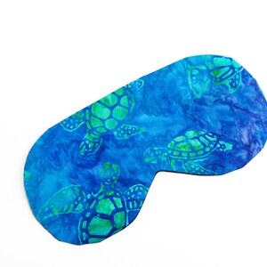 Sea Turtle Sleep Mask, Blue Eye Sleeping, Adjustable Cotton, Sleep Aid ...