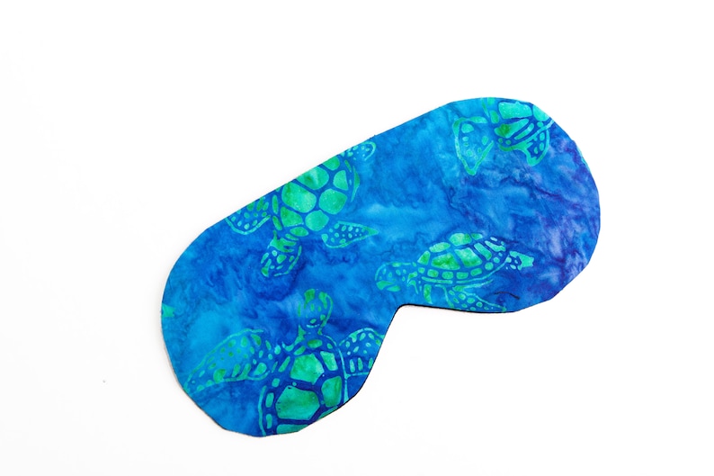 Sea Turtle Sleep Mask Blue Eye Sleeping Adjustable Cotton - Etsy