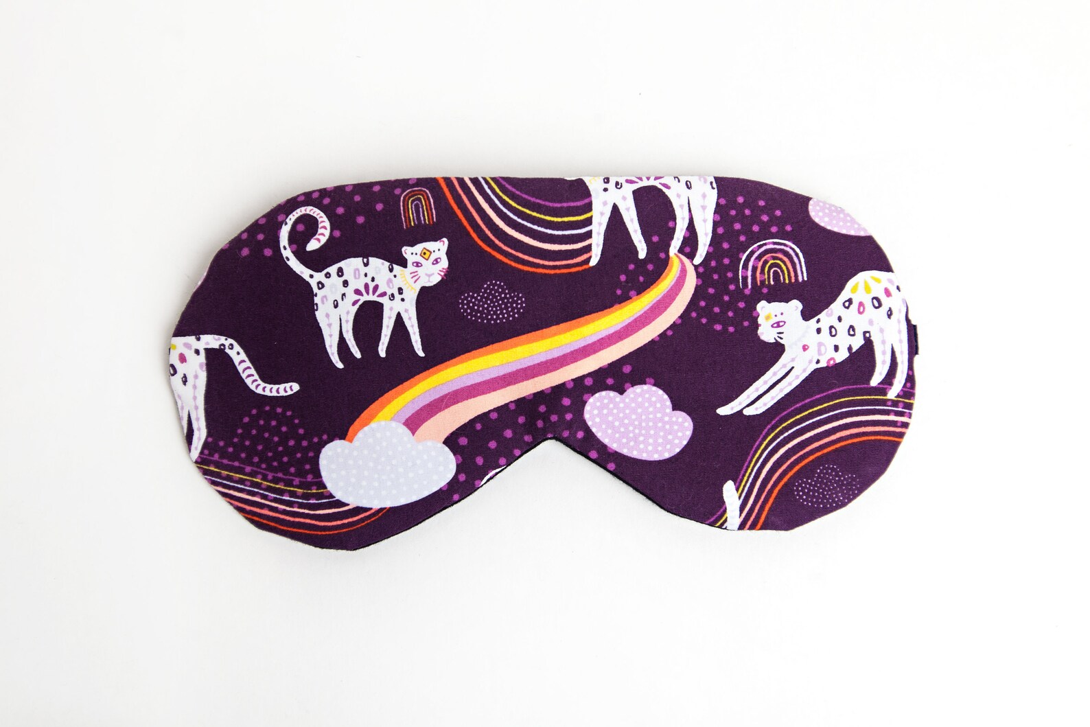Sleeping Eye Mask Cat Rainbow Sleep Mask Spirit Animal Cat - Etsy