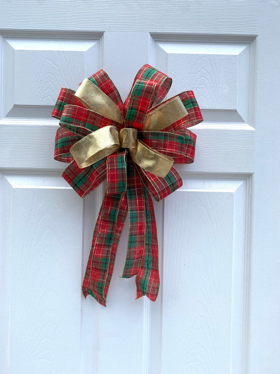 TRADITIONAL CHRISTMAS BOW for Your Tree or Wreath - Etsy