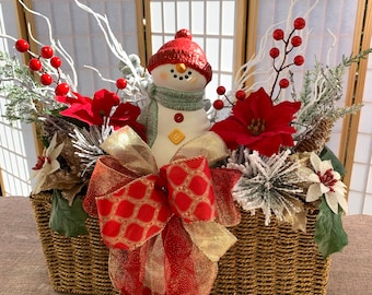 Snowman Centerpiece for Table | Etsy