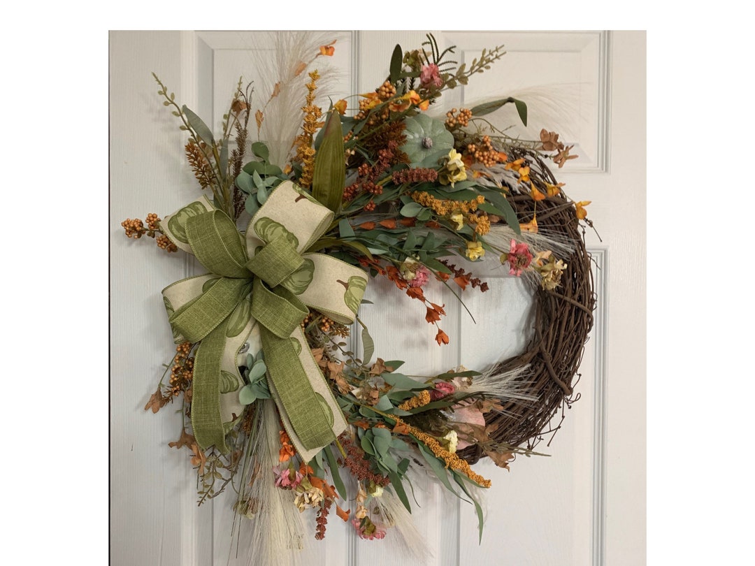 BOHO FALL WREATH for Your Front Door Decor. - Etsy