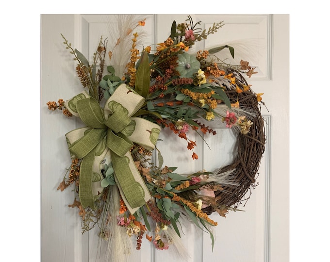 BOHO FALL WREATH for Your Front Door Decor. - Etsy