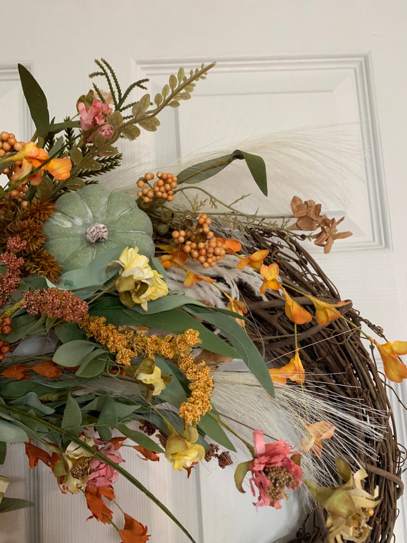BOHO FALL WREATH for Your Front Door Decor. - Etsy