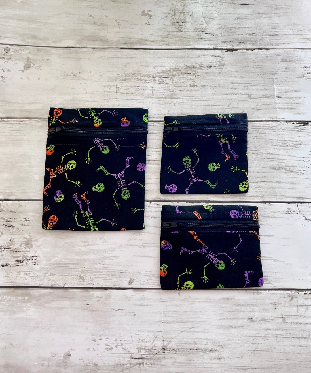 Skeleton Zipper Pouch, Dacing Skeleton, Bones, Skeleton Body, Pouch ...