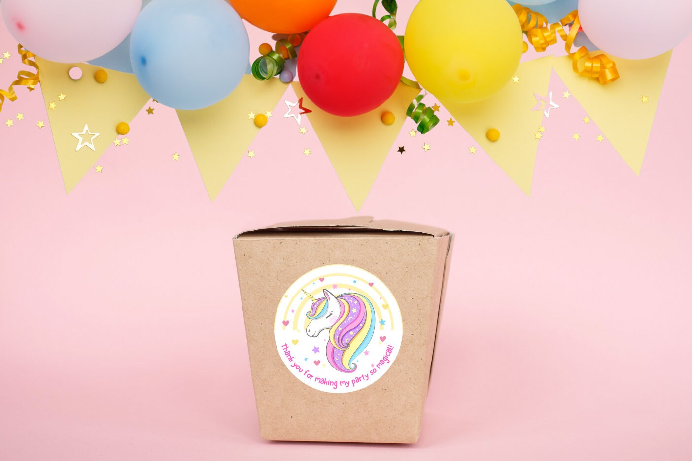 Unicorn Favor Tags, Treat Tags, Bag Labels, Thank You Tags, Unicorn ...