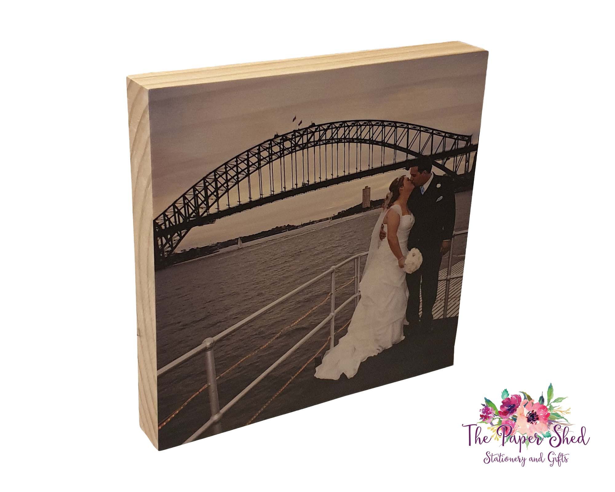 Timber Photo Block Printed on wood Personalised photo gift | Etsy