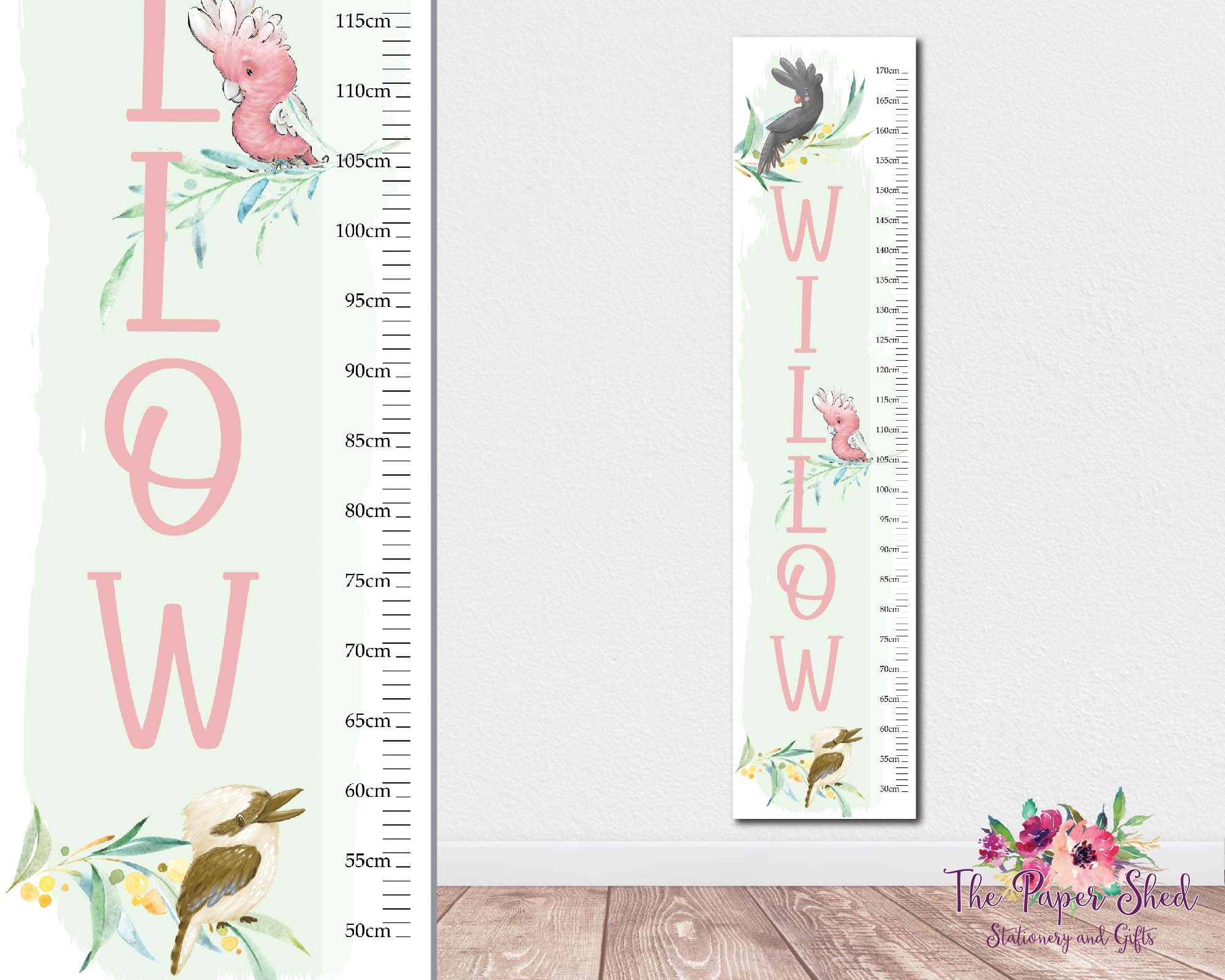 Australian Animals Growth Chart Height Chart Australian - Etsy Australia