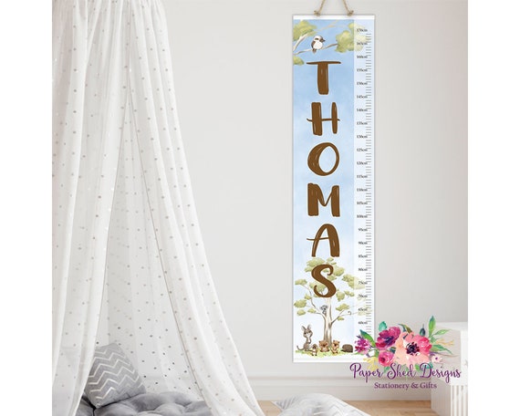 Growth Chart Height Chart Australian Animals Nursery Decor - Etsy