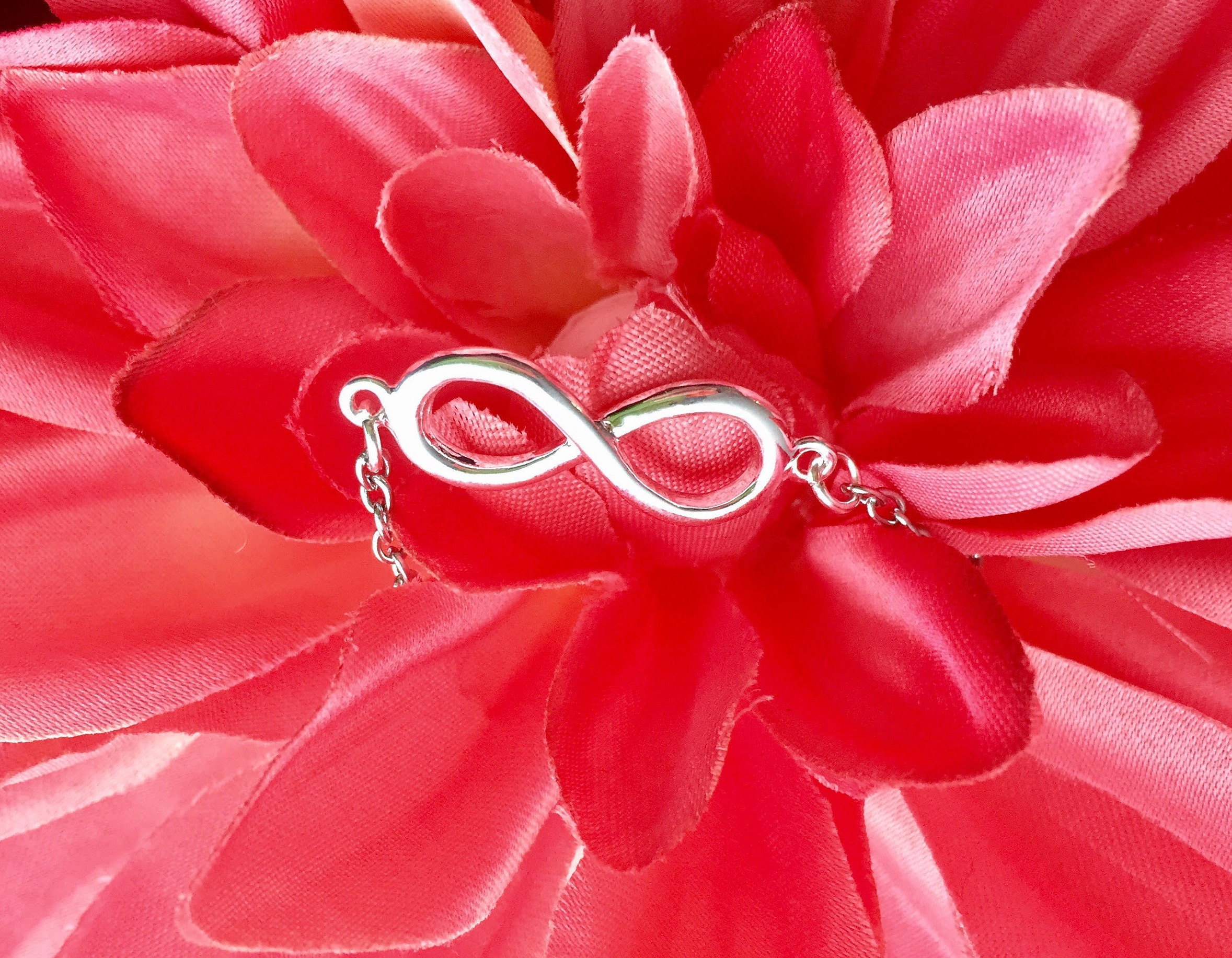 Tiny Infinity Necklace Dainty Infinity Charm Bridesmaids - Etsy