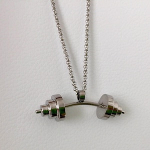 Dumbbell Jewelry, Dumbbell Pendant, Barbell Jewelry, Fitness Gift ...