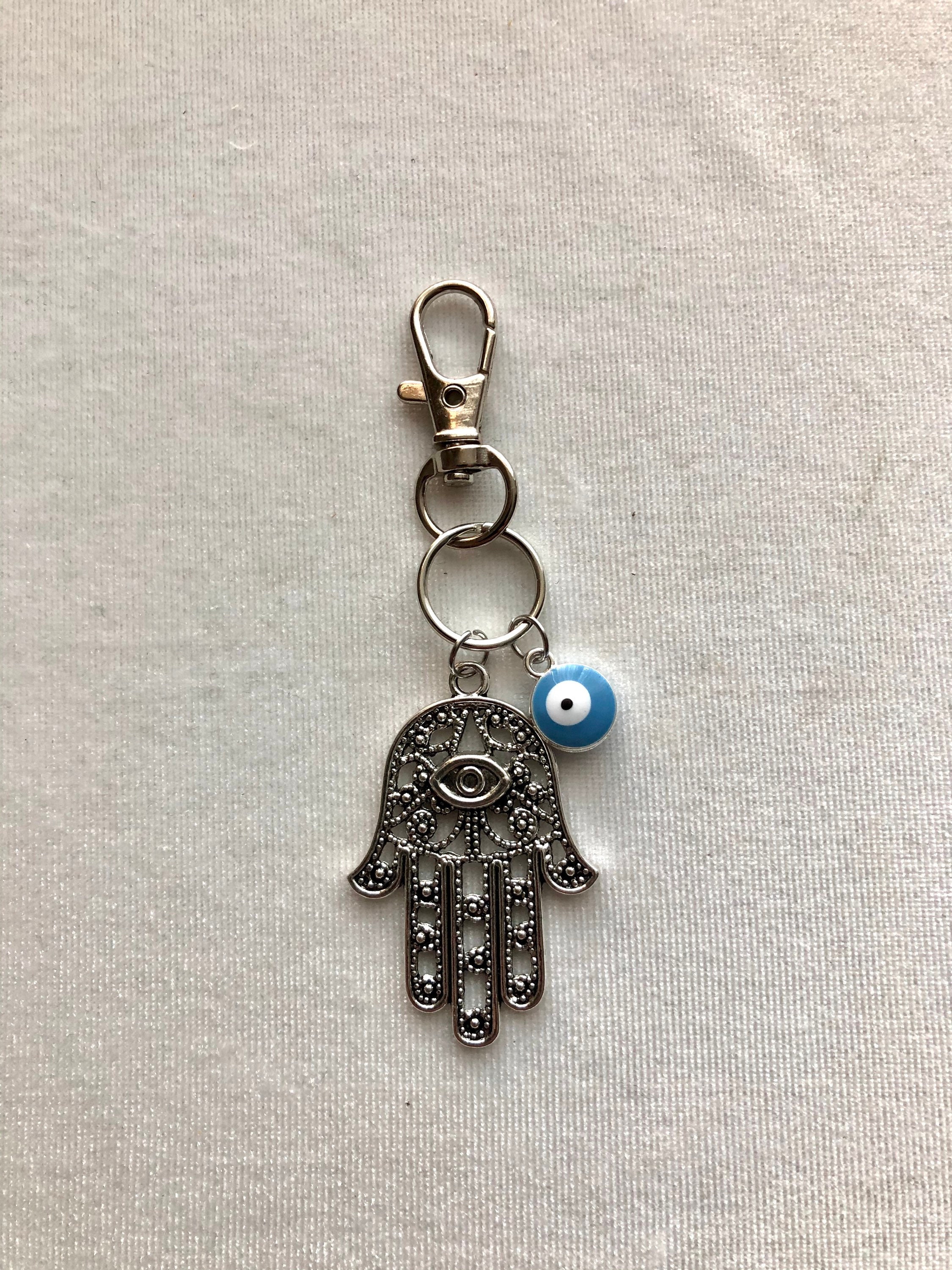 Hamsa Hand Keychain Evil Eye Key Chain Protection Keychian - Etsy Canada