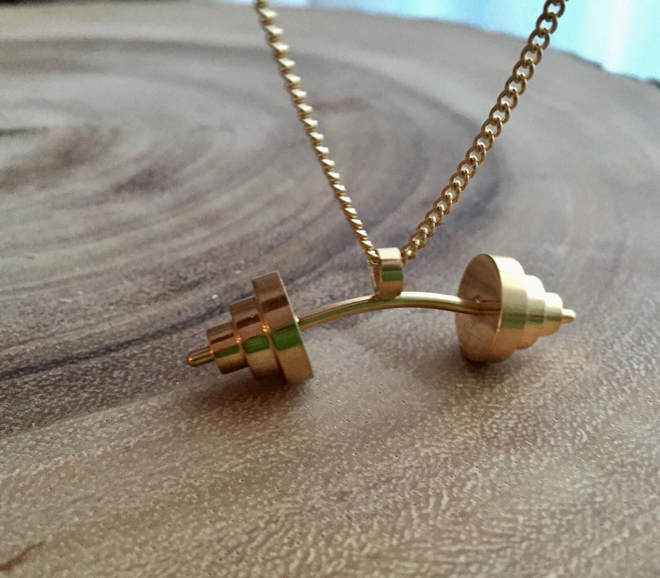 Gym Jewelry Weightlifting Dumbbell Pendant Bodybuilding - Etsy