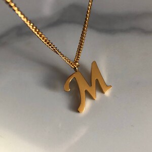 Initial M Necklace, Monogram Necklace, Letter M, Name Necklace, Letter ...