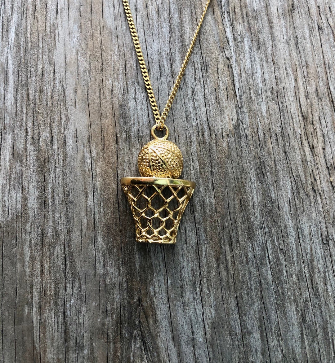 Basketball Jewelry, Basketball Hoop, Basketball Pendant, Basketball ...