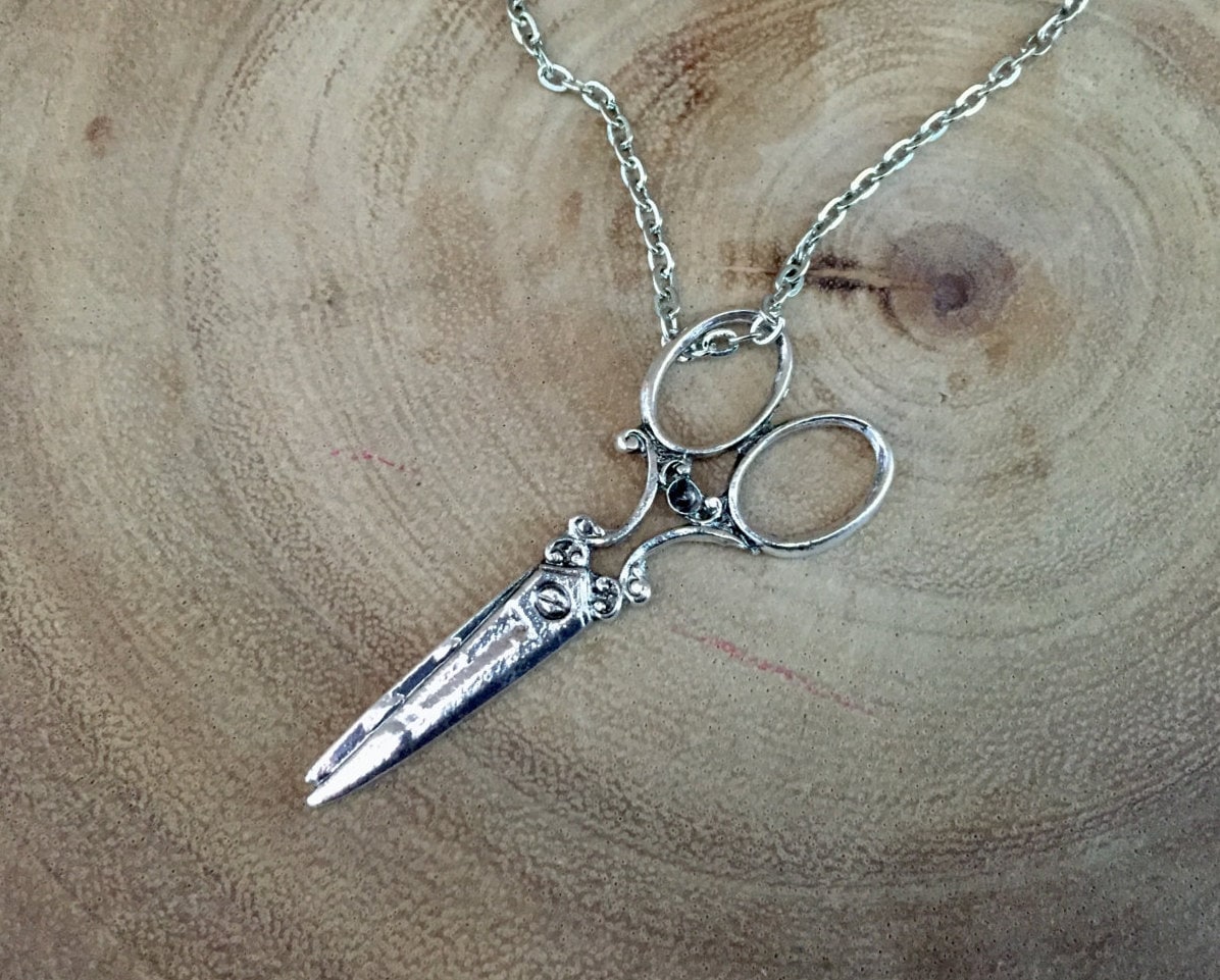 Scissors Pendant Scissors Necklace Hairdresser Jewelry | Etsy