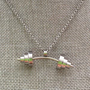 Dumbbell Jewelry, Dumbbell Pendant, Barbell Jewelry, Fitness Gift ...