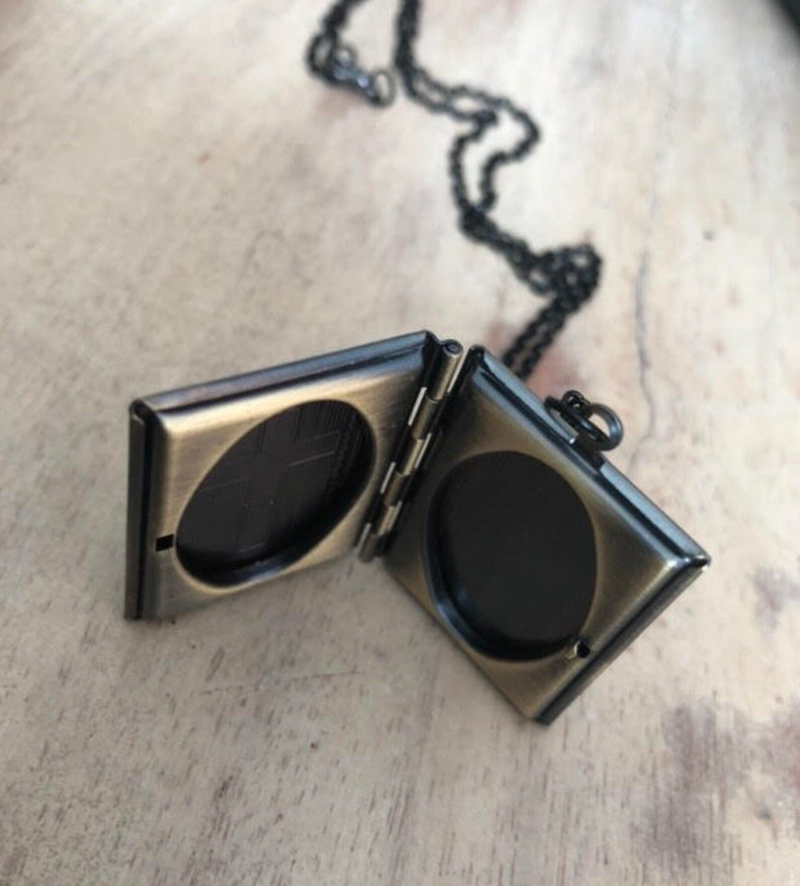 Book Locket, Catholic Jewelry, Cross Locket, Cross for Him, Locket ...