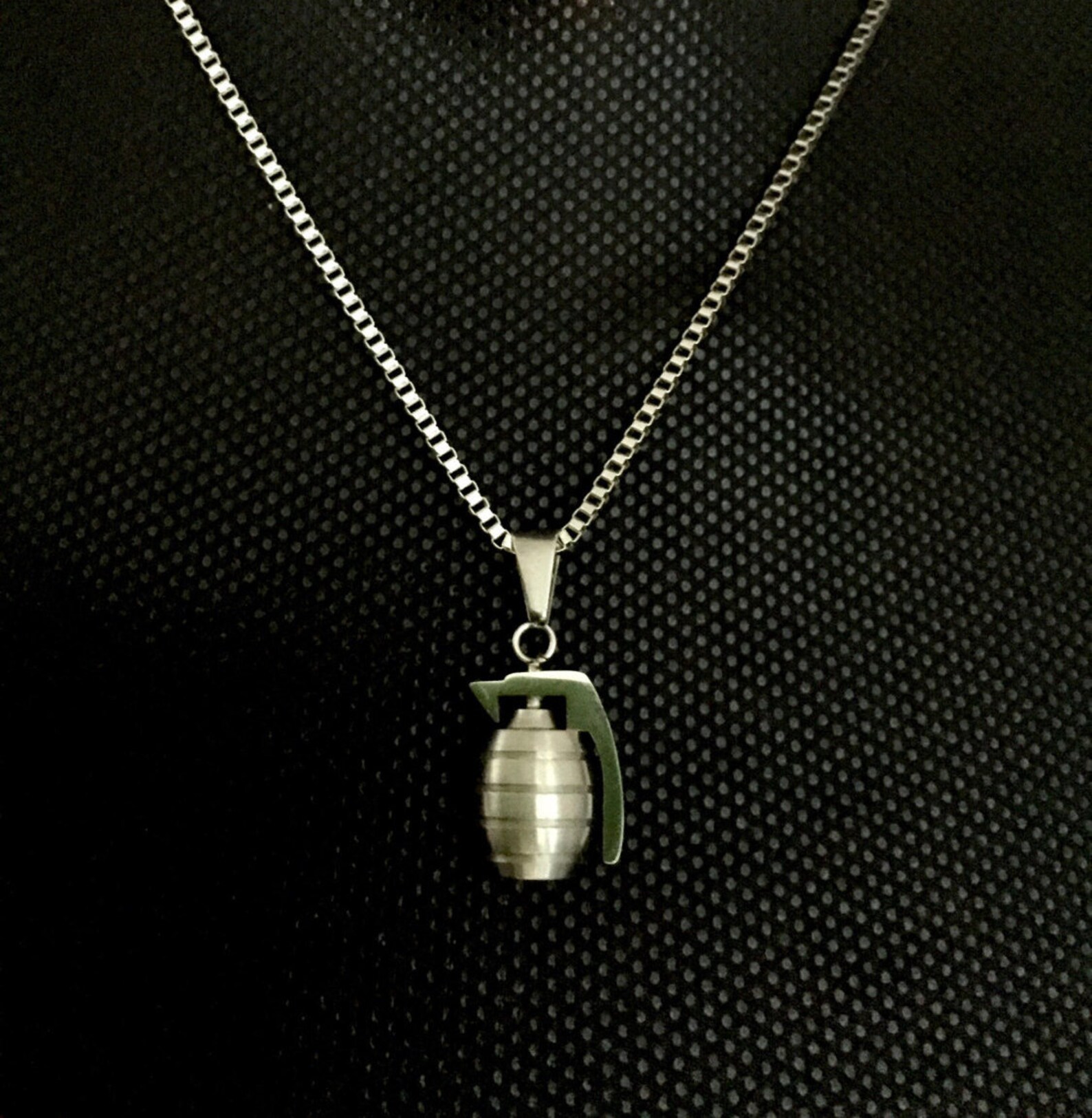 Grenade Necklace Bomb Pendant Army Jewelry Weapon Necklace | Etsy