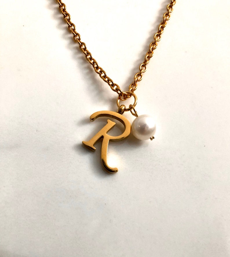 Initial R Necklace, Monogram Necklace, Letter R, Name Necklace, Letter ...