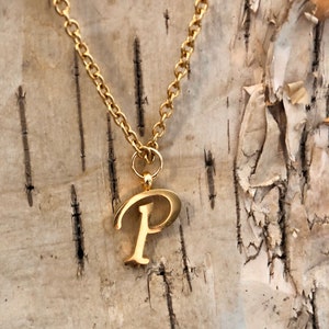 Initial P Necklace, Monogram Necklace, Letter P, Name Necklace, Letter ...