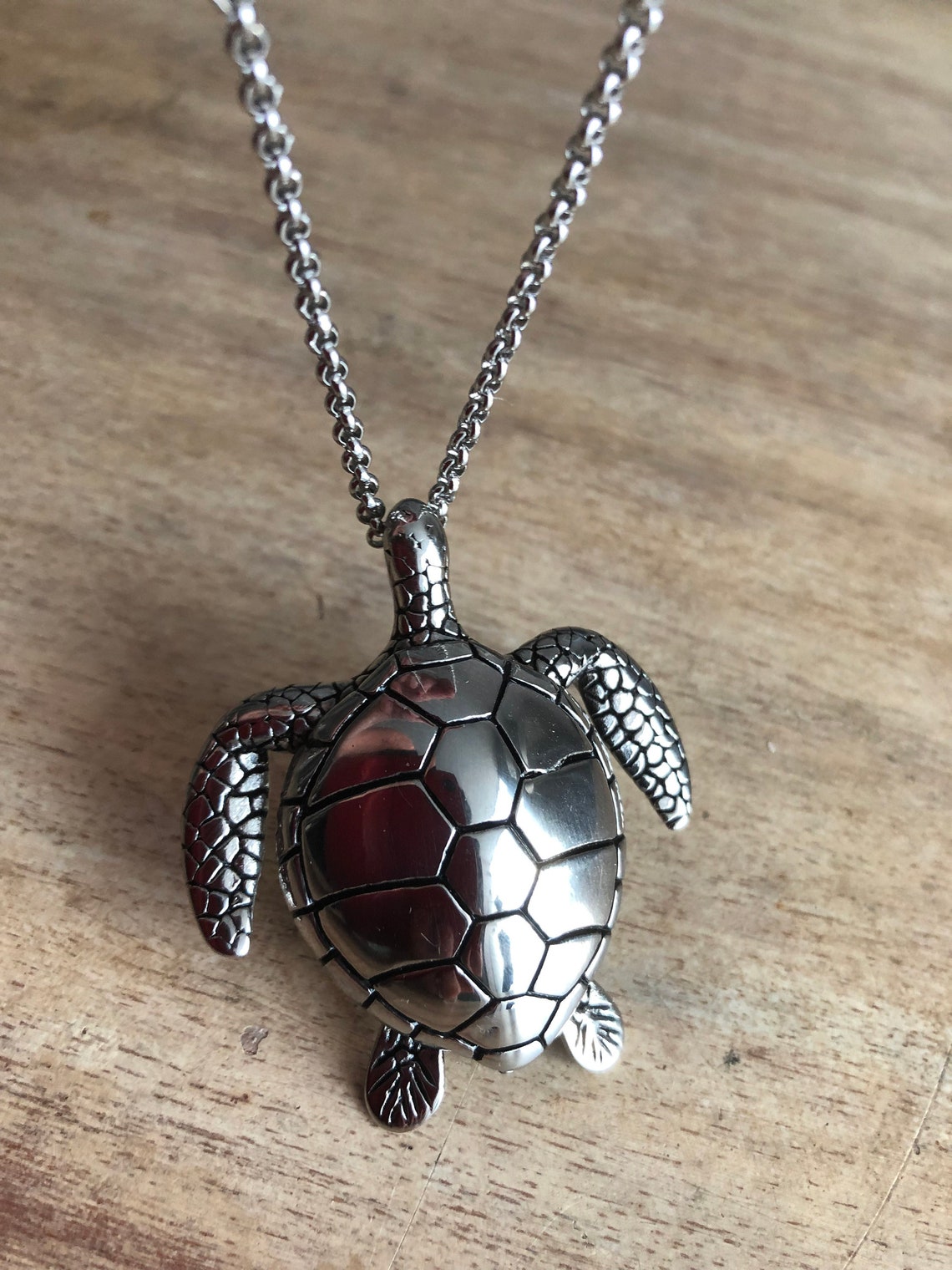 Turtle Necklace Sea Turtle Necklace Nature Jewelry Animal - Etsy