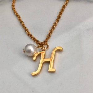 Initial H Necklace, Monogram Necklace, Letter H, Name Necklace, Letter ...