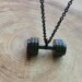 Gym Jewelry Dumbbell Necklace Fitness Jewelry Exercise - Etsy