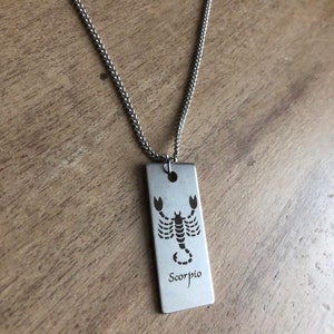 Scorpio Necklace, Zodiac Necklace, Scorpio Gift, Scorpio Zodiac ...