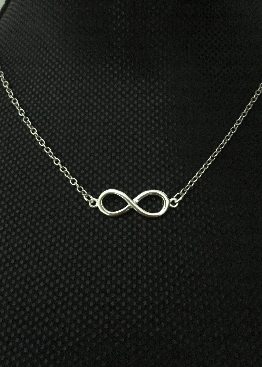 Tiny Infinity Necklace, Dainty Infinity Charm, Bridesmaids Gift ...