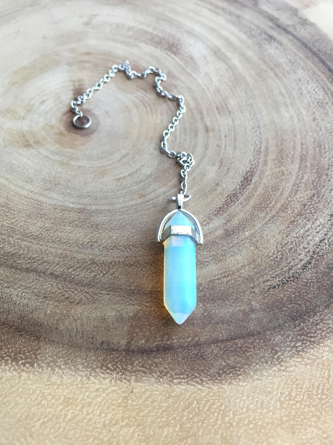 Pendulum Necklace, Healing Crystal, Chakra Pendulum, Reiki Crystal ...